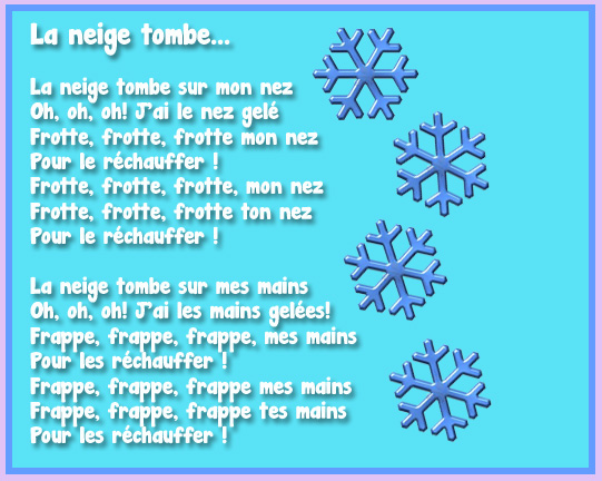 Le maternelle de Natasha: chansons et comptines - février