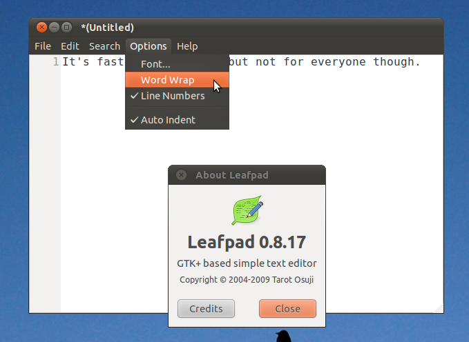 How to Install Leafpad Text Editor in Ubuntu 11.04 Natty Narwhal?