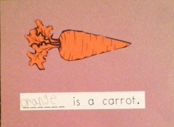 Orange is a Carrot~ books to practice color words | Mrs. Black's Bees