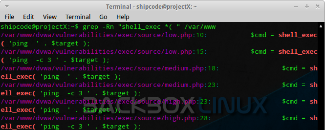 Simple Kung Fu Grep for Finding Common Web Vulnerabilities & Backdoor Shells