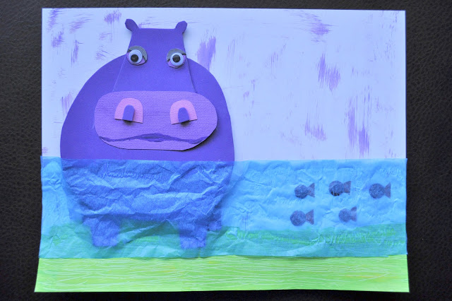 Inspiration for hippo art: PLATEAU ART STUDIO | Animal art projects ...