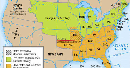 Nationalism/Sectionalism: Missouri Compromise-1820