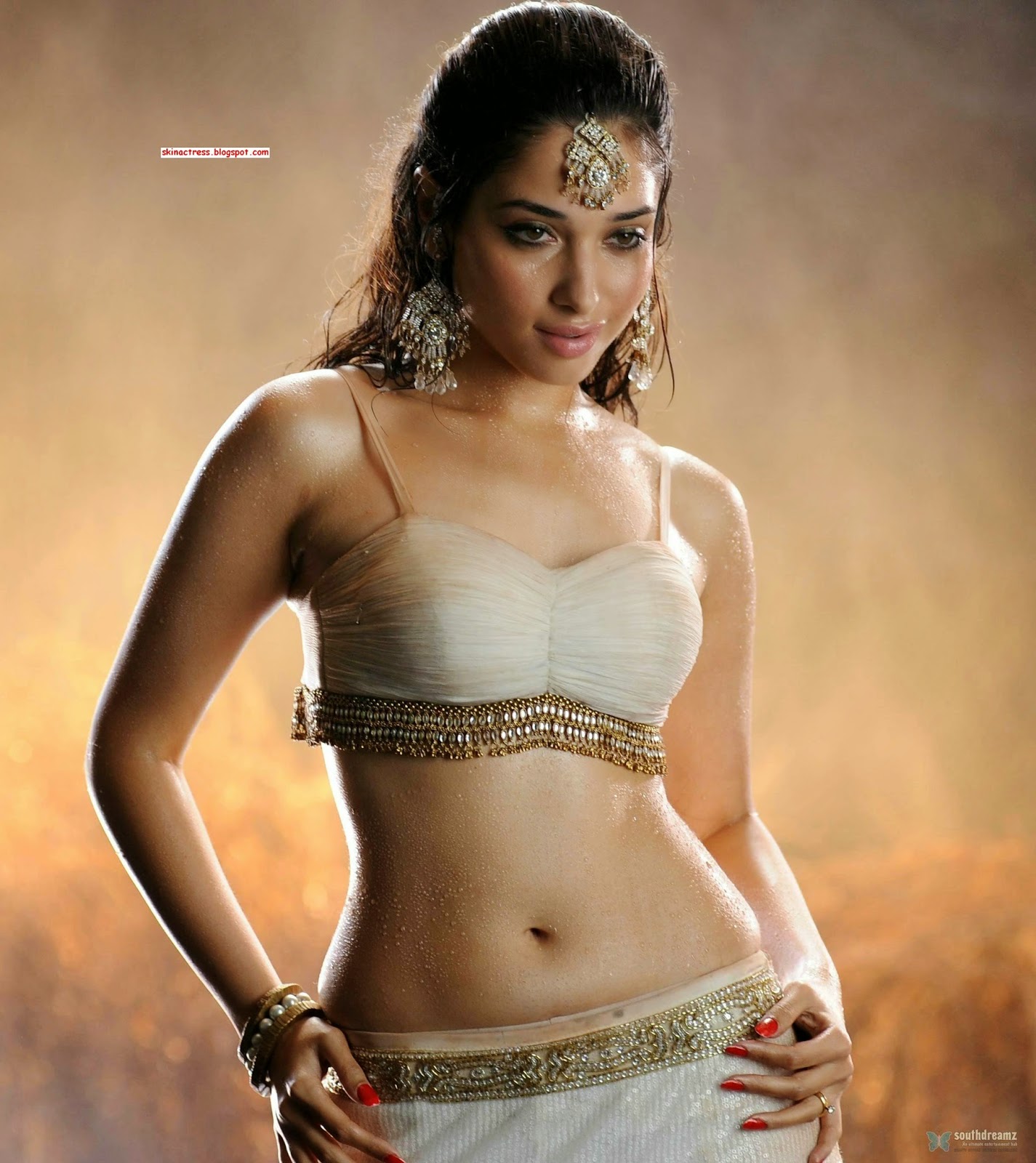 Skin Actress: Tamanna Bhatia hot navel pics from Telugu film Badrinath| Tamanna looking so hot ...