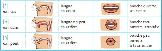 vivement FRANÇAIS!: Les voyelles nasales