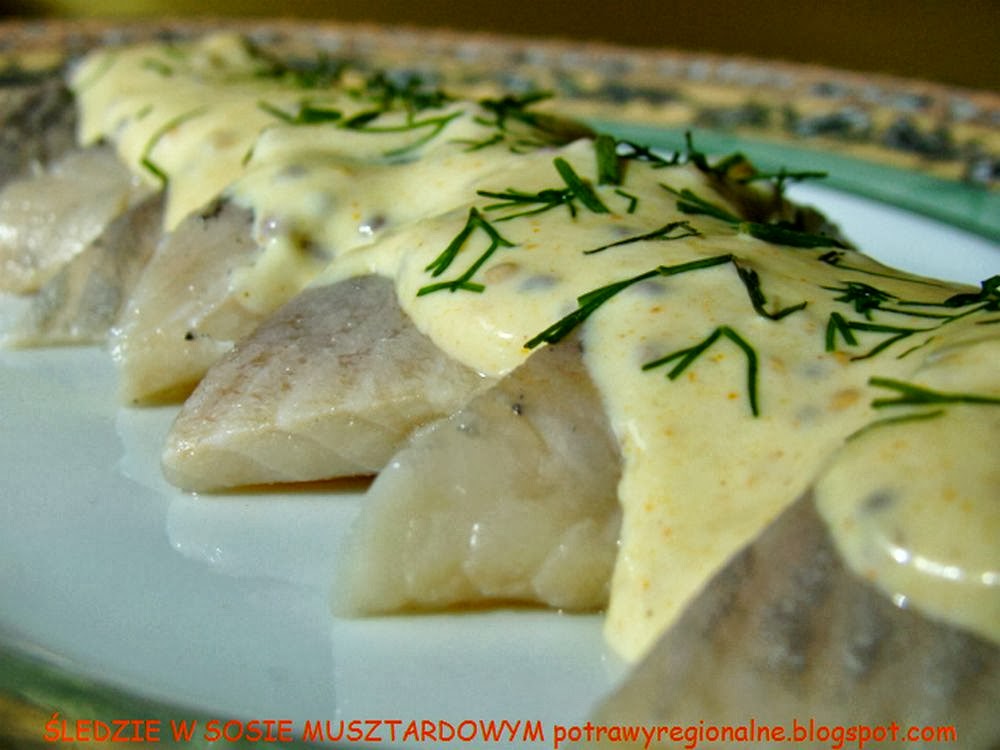 Przepis na: ŚLEDZIE W SOSIE MUSZTARDOWO ŚMIETANOWYM - Przepis