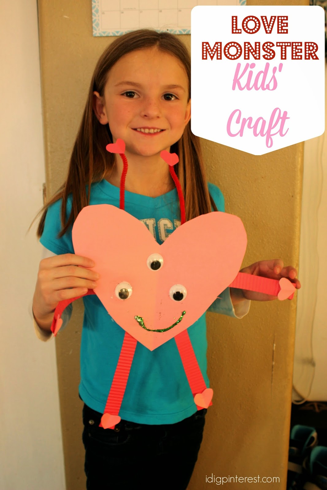 Love Monster Valentine’s Kids Craft - I Dig Pinterest