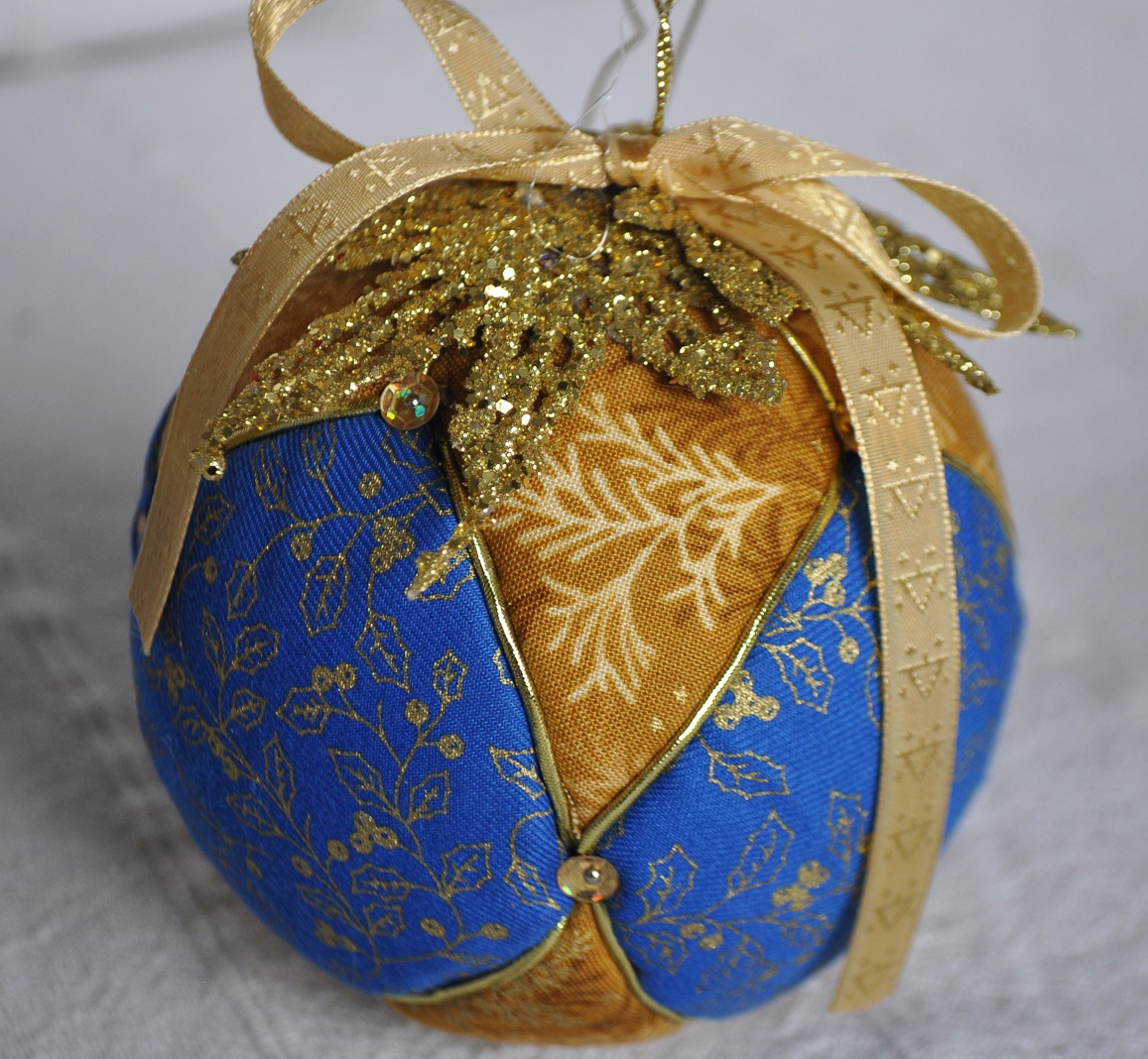 Bolas de Navidad patchwork sin aguja - Imagui