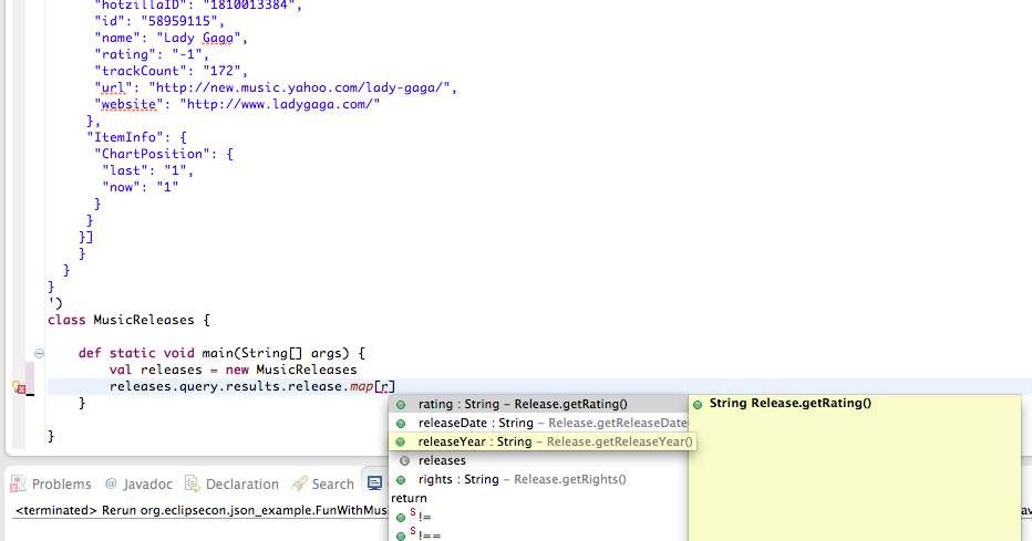 sven efftinge's blog: Working With JSON Data From Java sven efftinge's blog: Working With JSON Data From Java