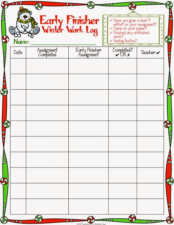 Task Card Corner: Winter Early Finisher Task Cards!