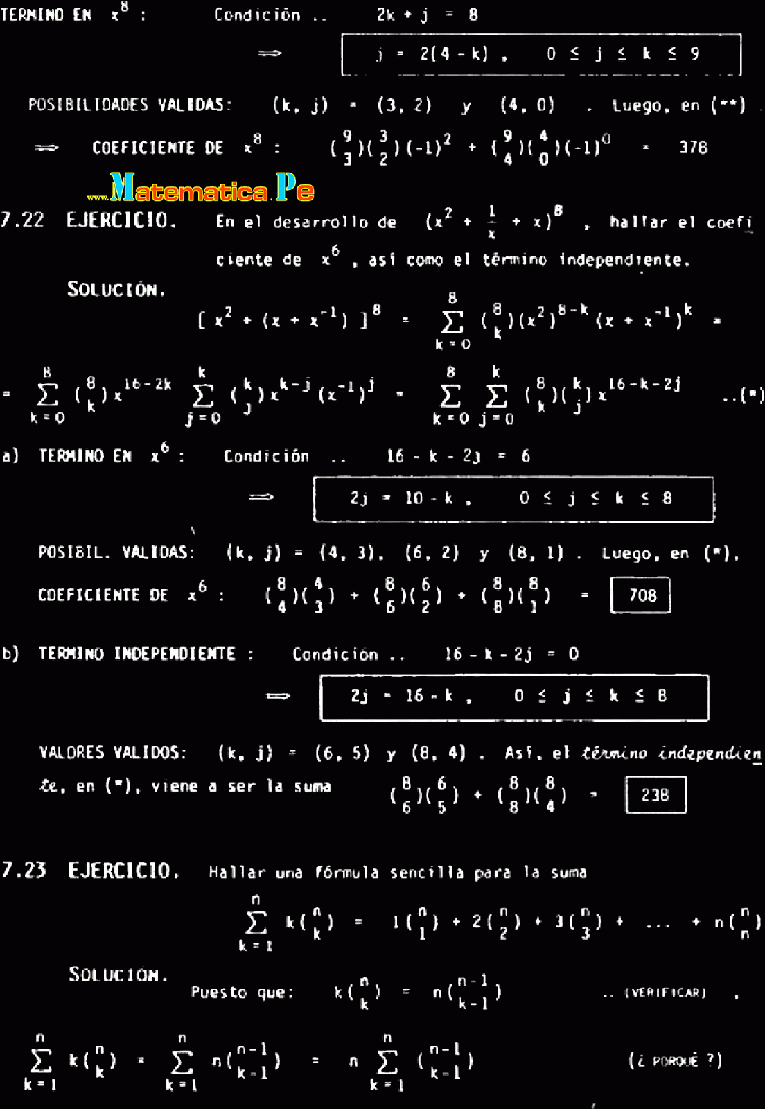 NUMEROS COMBINATORIOS PROBLEMAS RESUELTOS Y DEMOSTRACIONES PDF NUMEROS COMBINATORIOS PROBLEMAS RESUELTOS Y DEMOSTRACIONES PDF