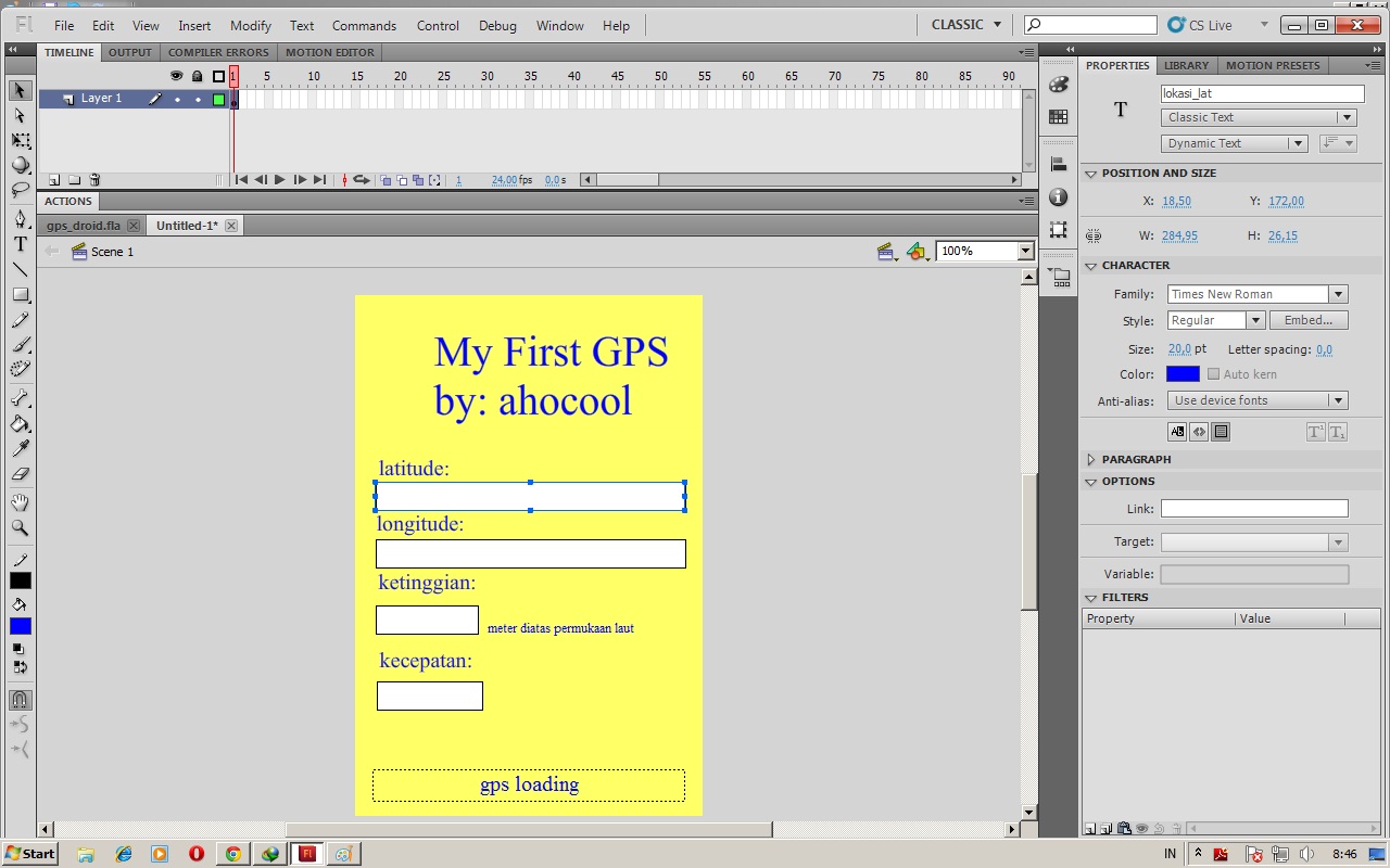 “PROJEK ANDROID” – E-LEARNING STUDY *Daniel.Fikom*