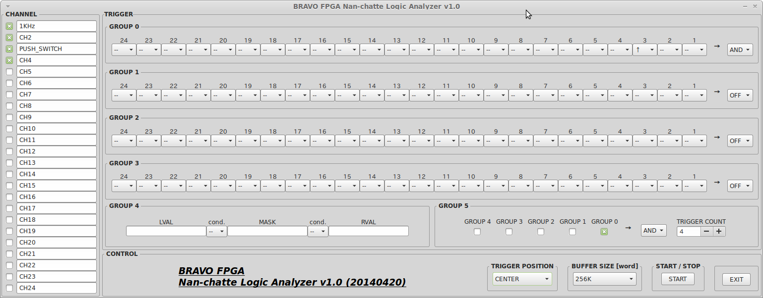 BRAVO FPGA: なんちゃってロジアナ 6