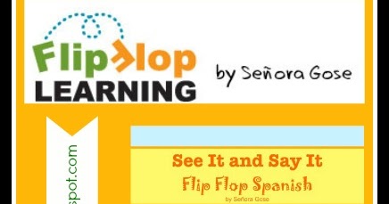 Brandi Raae: Flip Flop Learning: See It And Say It Flip Flop Spanish ...