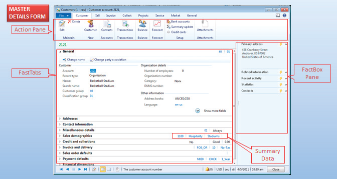 Microsoft Dynamics AX: fast tab summary Microsoft Dynamics AX: fast tab summary