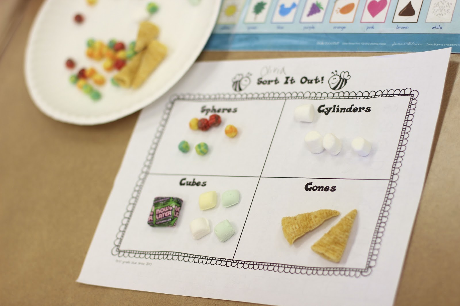 Sorting with Shapes Freebies : Blue Skies with Jennifer White