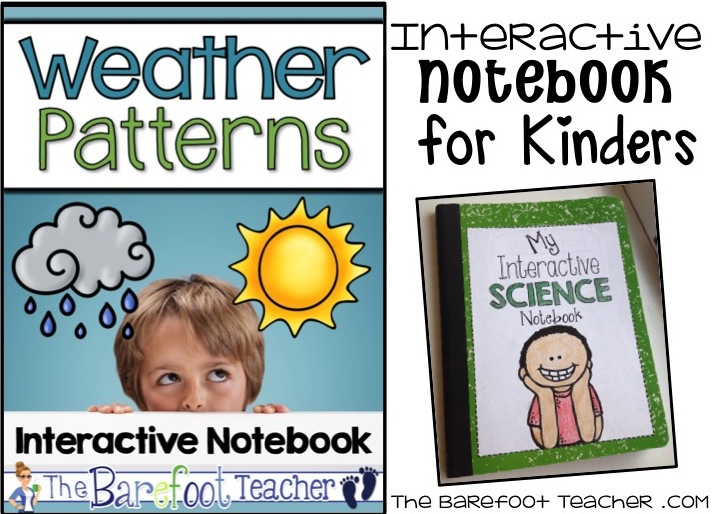 Weather Activities for Kids Interactive Notebooks | The Barefoot Teacher