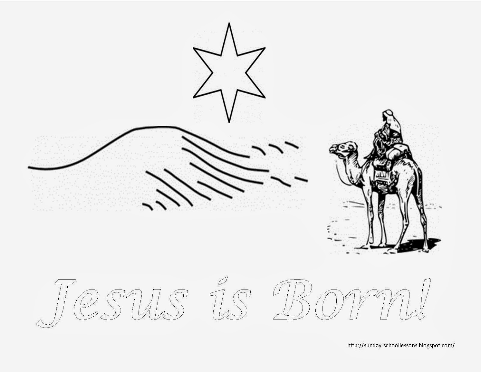 Jesus Birth Story Coloring Pages
