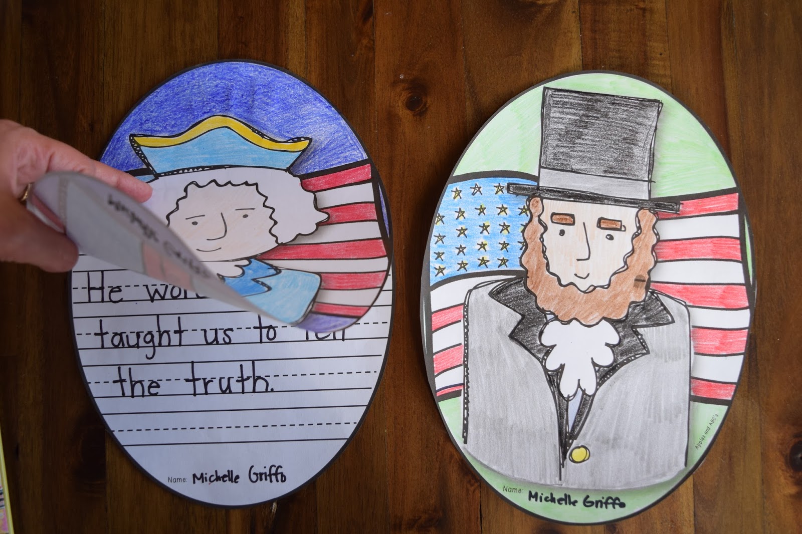 Presidents' Day Craftivity - Apples & ABC's