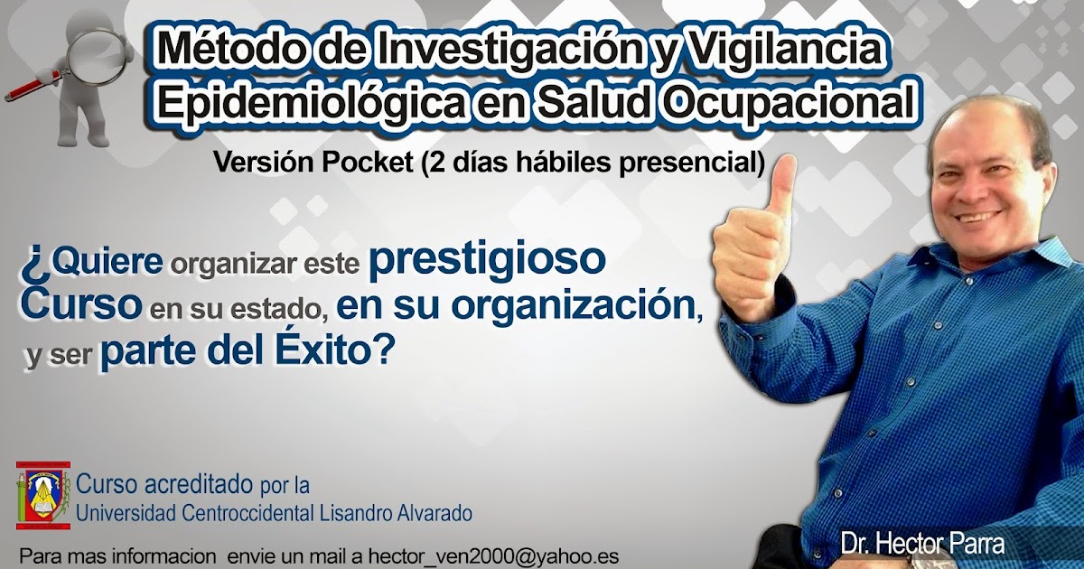 Enfoque Ocupacional en la Red.Salud y Seguridad Laboral: Curso Vigilancia Epidemiologica en ...