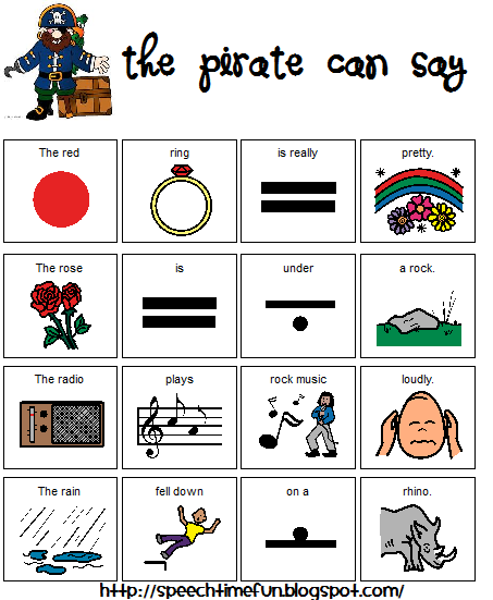 Pirate Fun! - Speech Time Fun: Speech and Language Activities