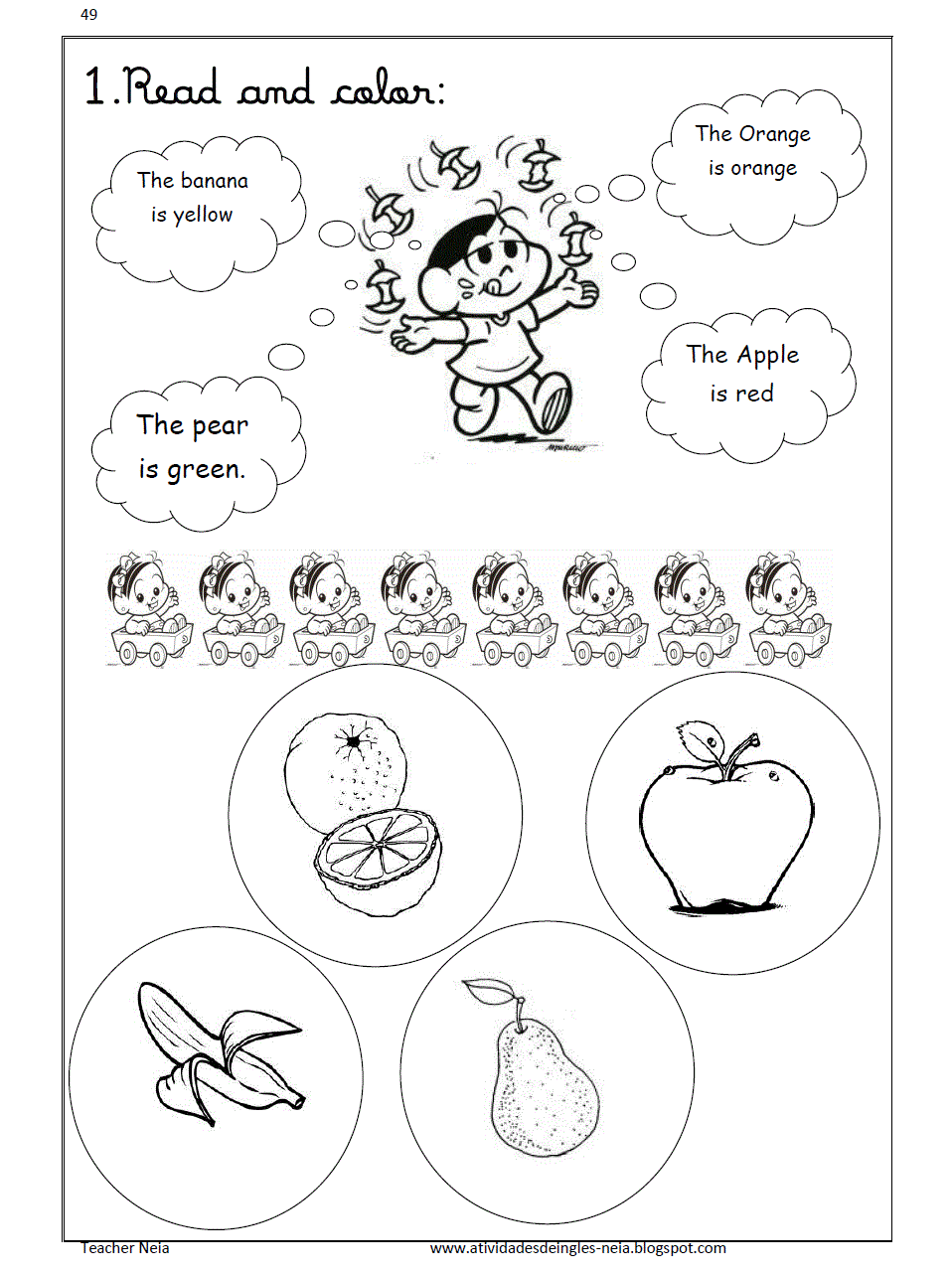 Atividades de Inglês: FRUITS | Aulas de inglês para crianças ...