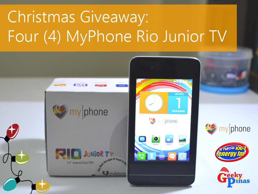 Christmas Giveaway # 9-12: Four (4) Units Of MyPhone Rio Junior TV ...