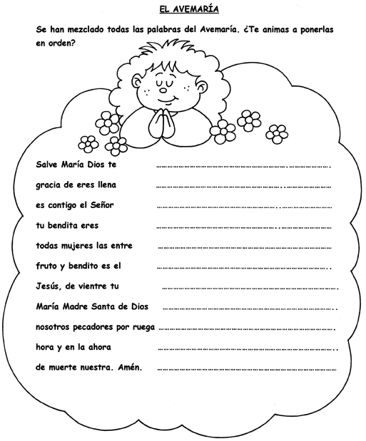 Fichas de catequesis para colorear - Imagui Fichas de catequesis para colorear - Imagui