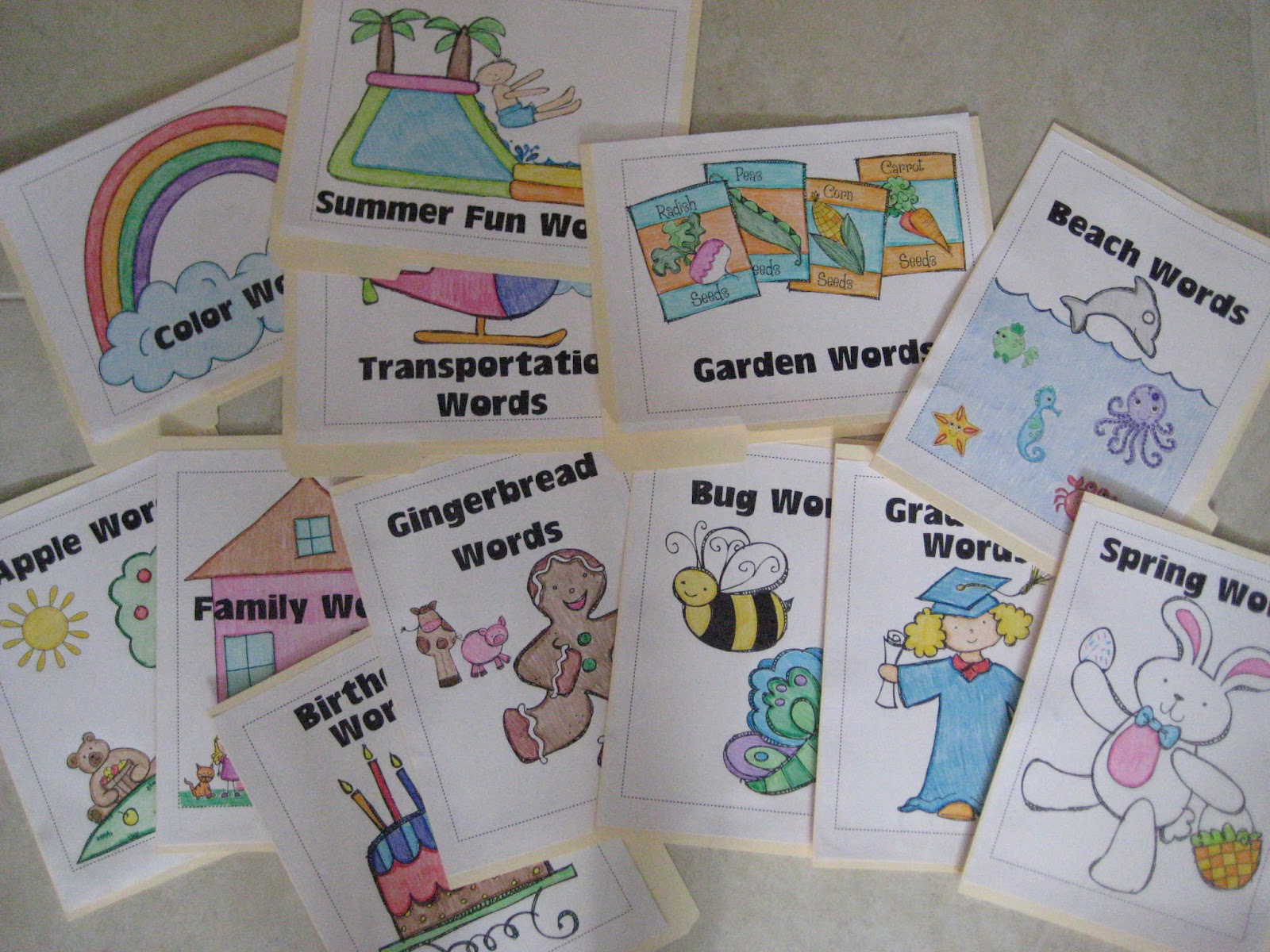 Portable Word Walls - Classroom Freebies