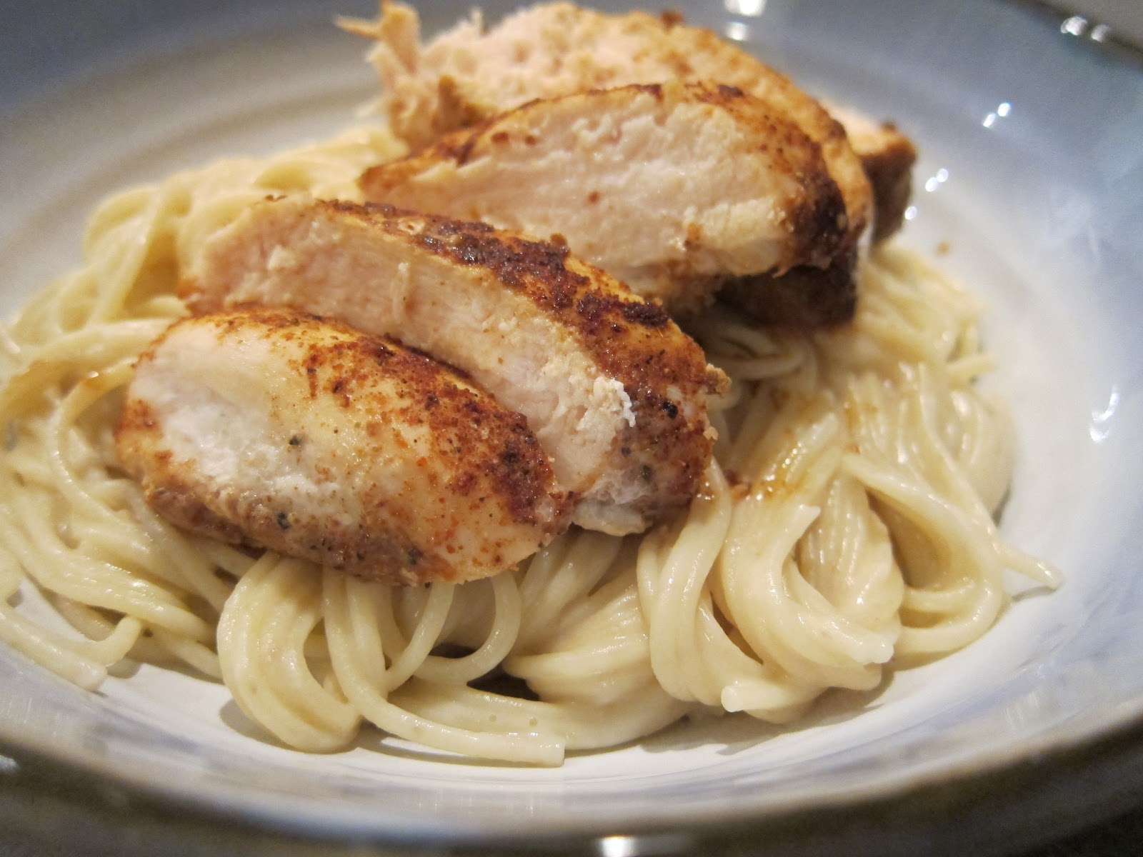 Belle's Baking: Blackened Chicken Fettuccine Alfredo Belle's Baking: Blackened Chicken Fettuccine Alfredo