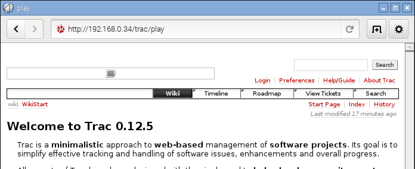Installing SVN and trac on Raspberry Pi – COSOSO