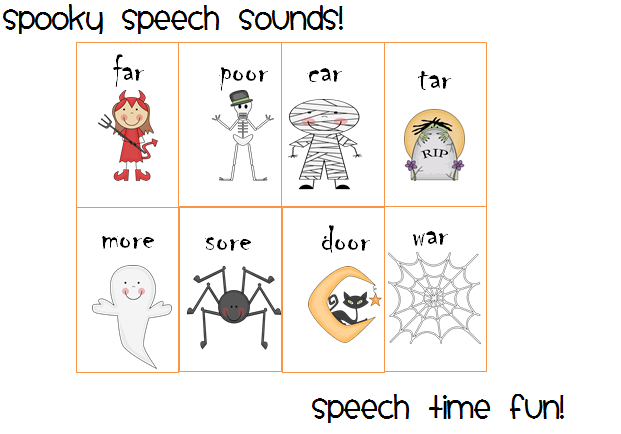 Spooky Speech Sounds! - Speech Time Fun: Speech and Language Activities