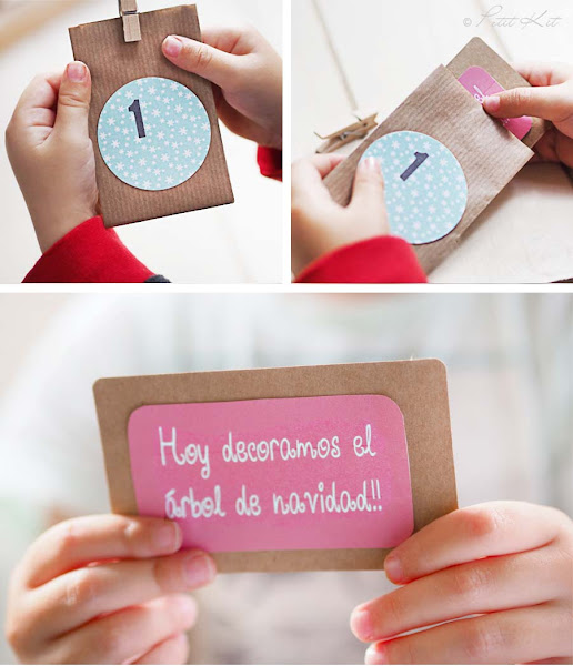 Calendario de adviento con imprimibles gratuitos!! | Manualidades