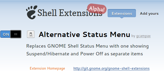 GNOME Shell Extensions Website Launched ~ Web Upd8: Ubuntu / Linux blog