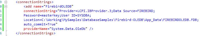 Serkan Şenyüz: Firebird OLE DB Provider - IBProvider Asp.Net Insert Stored Procedure
