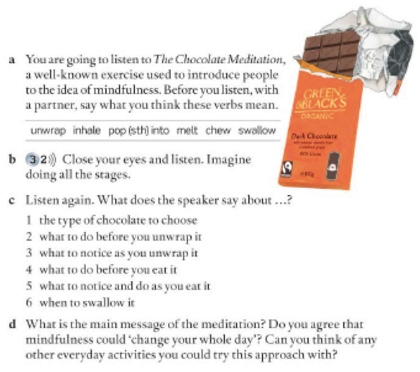 Learn English @ Brooks Language: Chocolate Meditation