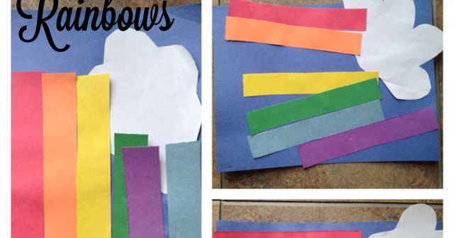 Toddler Rainbow Craft for St. Patricks Day
