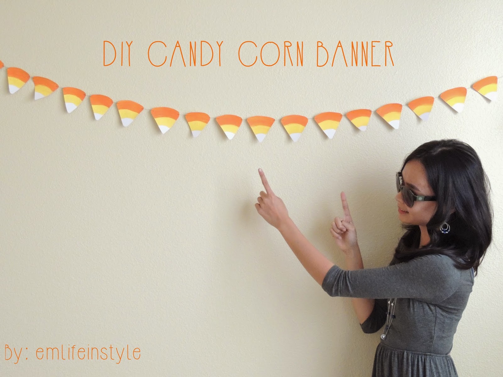 Falling in Style: DIY Candy Corn Banner - Life in Style