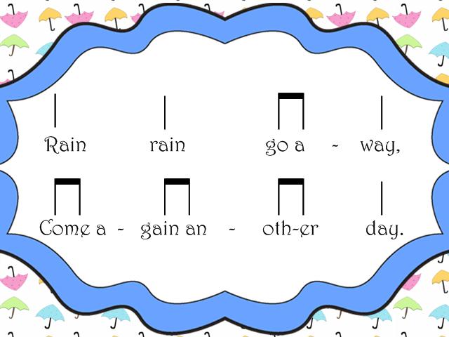 Kodaly Inspired Classroom: Rain Rain Go Away