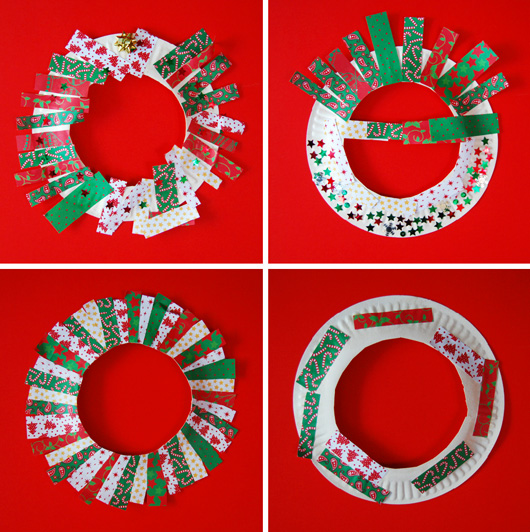 At home with Ali: Paper Plate Christmas Wreaths