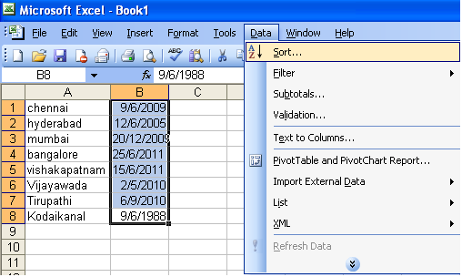 Word Excel 2003 - destinationinstruction