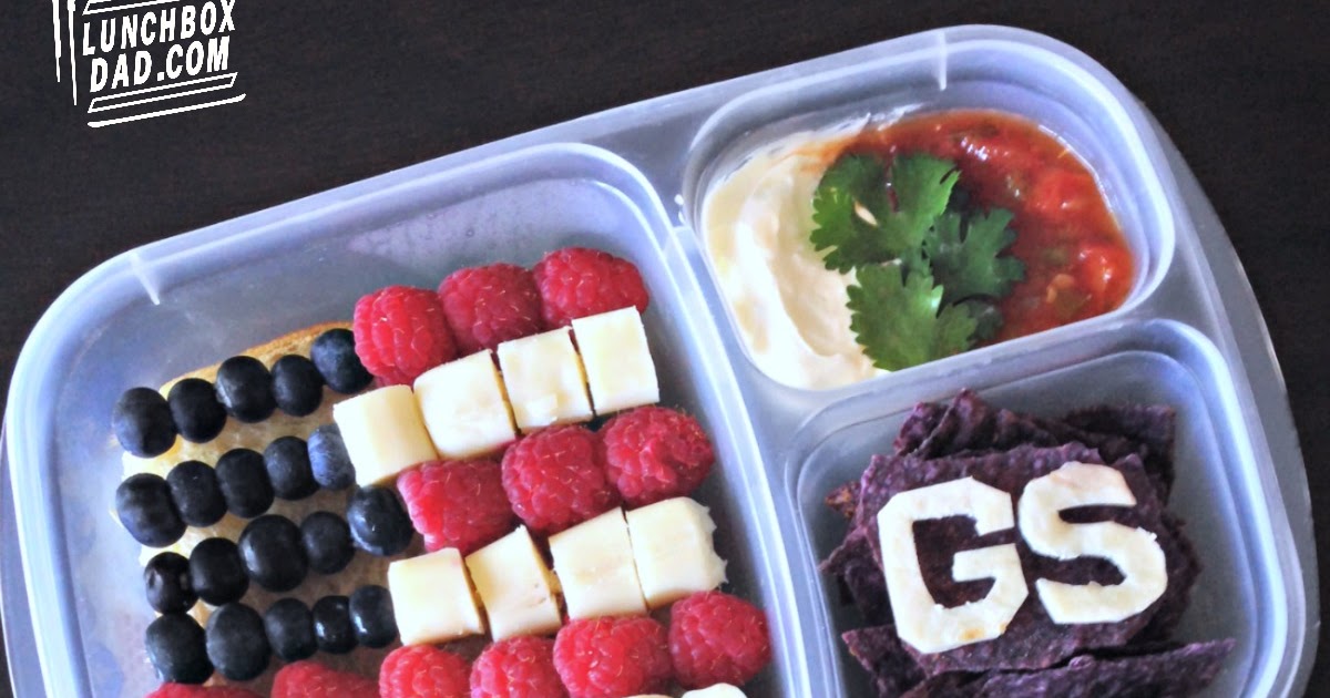 Lunchbox Dad: 4th of July Patriotic Red, White, & Blue Lunch Lunchbox Dad: 4th of July Patriotic Red, White, & Blue Lunch