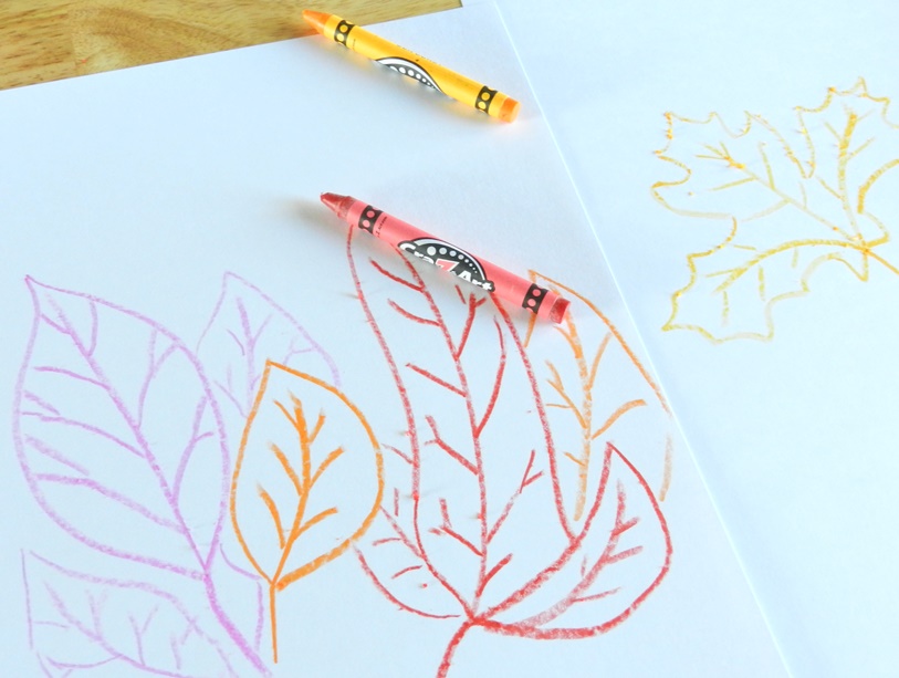 Grow Creative Blog: Fall Art Tutorial: Crayon and Watercolor Leaves