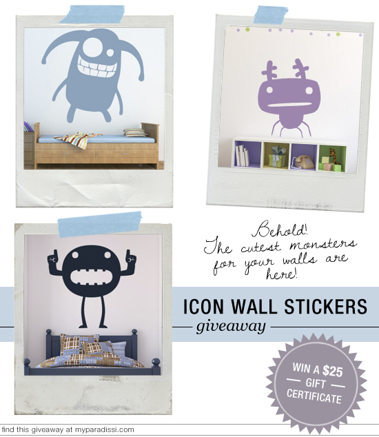 GIVEAWAY Icon Wall Stickers My Paradissi giveaway-icon-wall-stickers-my-paradissi