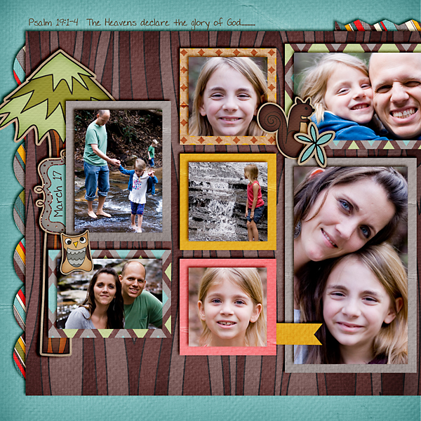 My March Pages / Scrapping with Liz