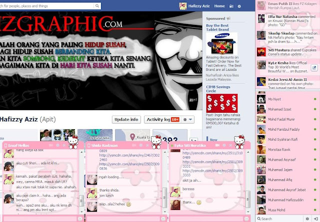 Fizgraphic: Tutorial - Facebook Chat Layout Comel