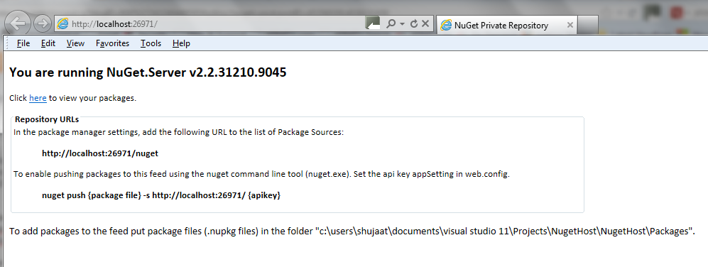 Muhammad Shujaat Siddiqi: Hosting Nuget Feeds