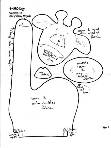 Patrones jirafas patchwork - Imagui