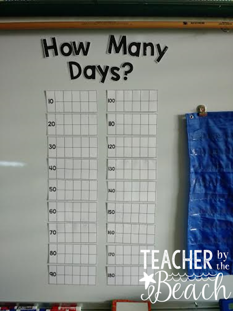 Keeping Track of the Days with Ten Frames - Teacher by the Beach