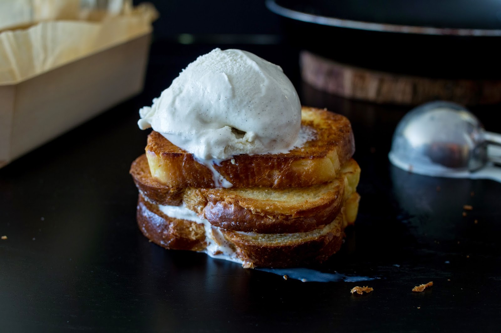 Smart Cookie: Snack Attack: Fried Brioche Ice Cream Sandwich