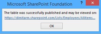 More SharePoint: Sync Excel Tables to a SharePoint List